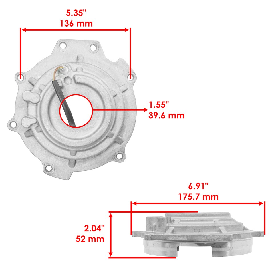 Caltric 3236681 Front Differential Output Cover For Polaris Ranger RZR ...