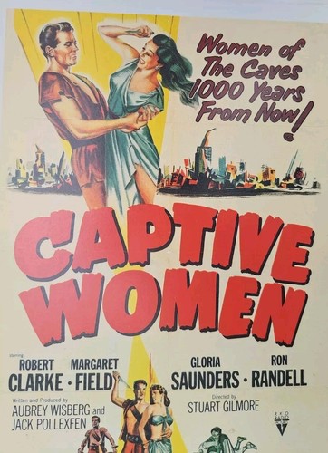 Captive Women Campy Film Noir B Movie Postcard Oversized | eBay
