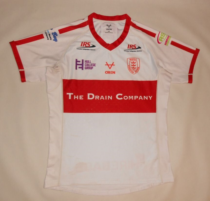 RUGBY SHIRT OXEN HULL KINGSTON ROVERS #10 (XXL) Match Worn Jersey ...
