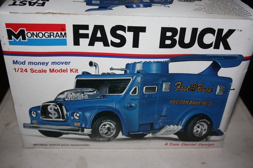 Monogram 1973 Fast Buck Mod Money Mover 1/24 Scale Model Open Box It's ...