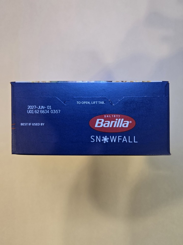 Barilla Snowfall Pasta Limited Edition - Snowflake Shapes - 12 oz Pkg ...
