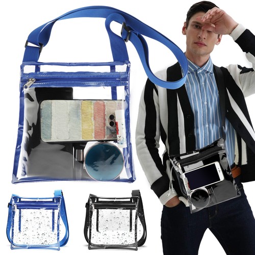 Transparent Stylish PVC Purse Clear Handbag Tote Shoulder Crossbody ...