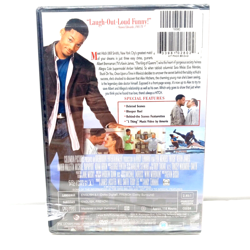 Hitch (DVD) Will Smith Sony Pictures 2005 (New Sealed) | eBay