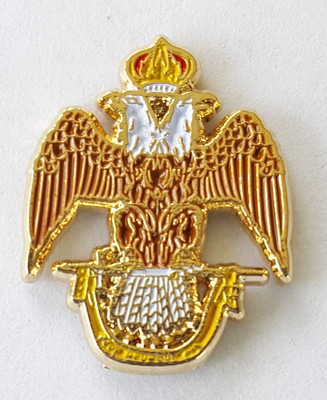 Masonic Scottish Rite 33rd Degree Small Lapel Pin Mason (SCA-2040 ...