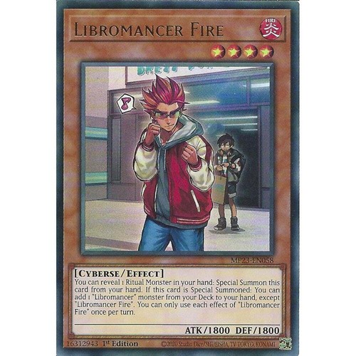 MP23-EN058 Libromancer Fire : Ultra Rare Card : 1st Edition : YuGiOh ...
