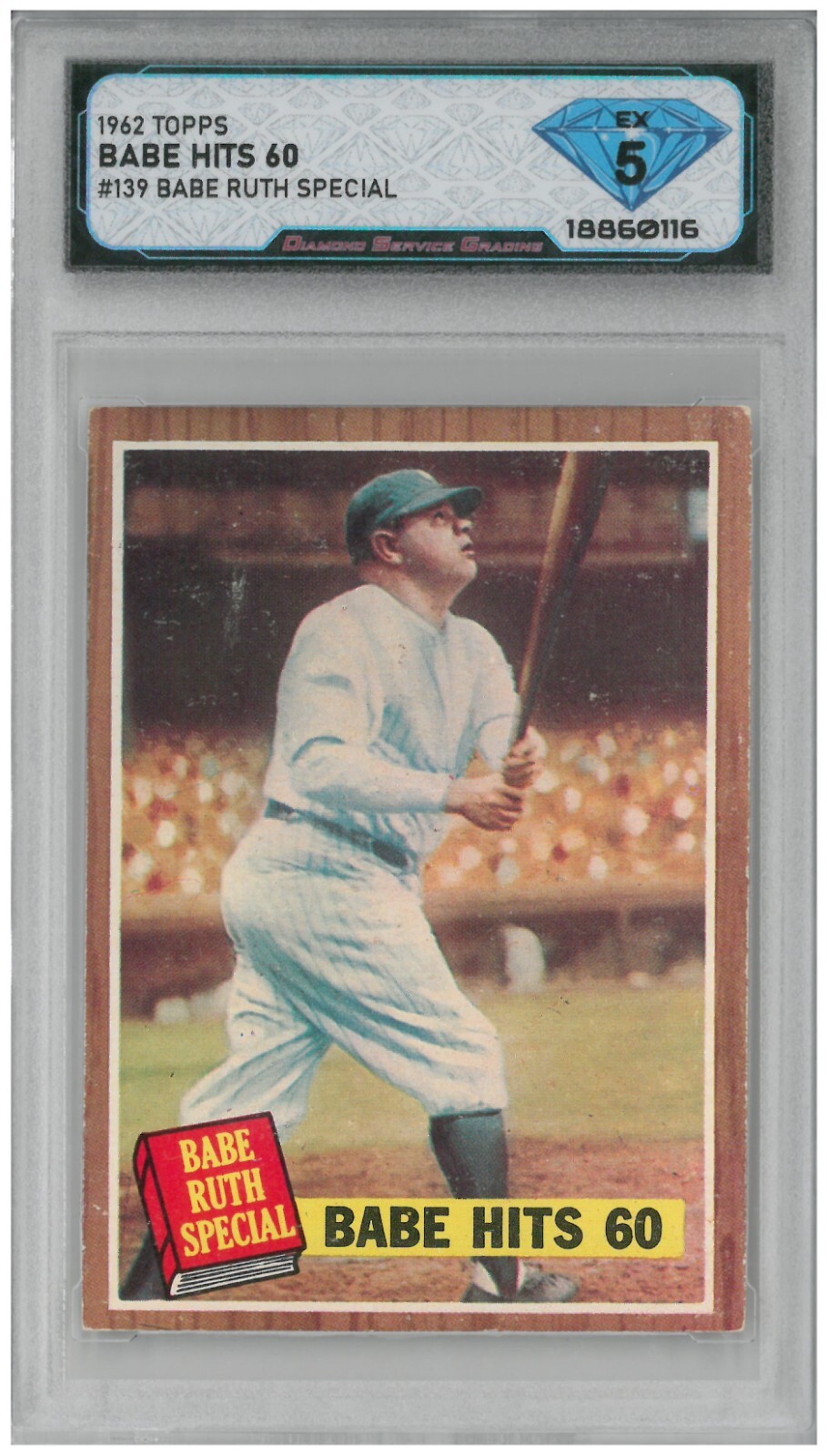 1962 Topps - Babe Ruth Special Grass and Dirt #139 Babe Ruth for sale ...
