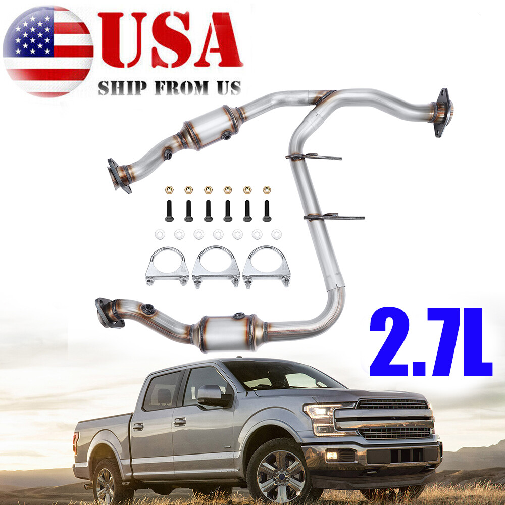 Right+Left Side Catalytic Converter Kit For Ford F-150 2.7L TURBO BANK1 ...