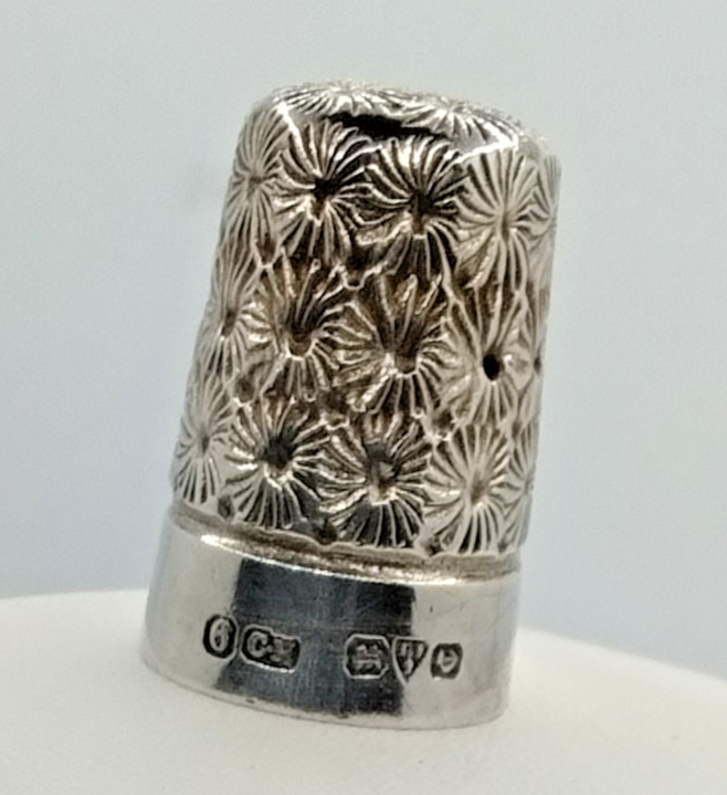 Antique Sterling Silver Thimble By Charles Horner - Number 6 - Chester ...