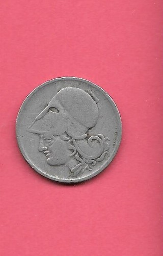 GREECE GREEK KM69 1926 B FINE-NICE CIRCULATED OLD ANTIQUE DRACHMA COIN ...