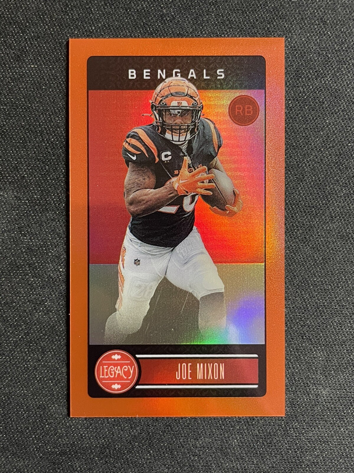 Joe Mixon - 2023 Panini Legacy #19 - Orange Premium Edition Mini SP #43 ...