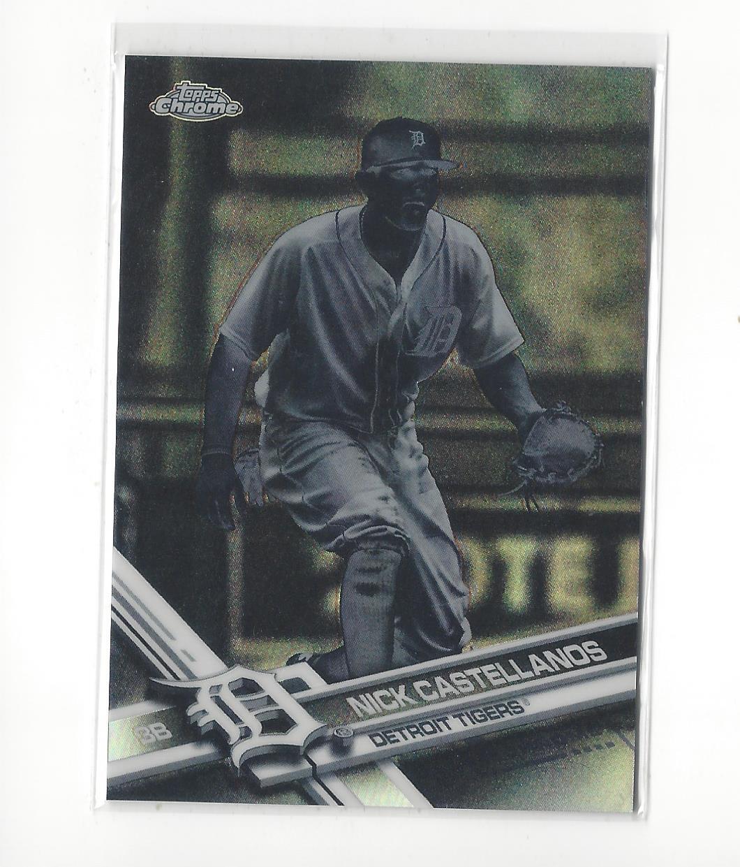 2017 Topps Chrome Negative Refractor #68 Nick Castellanos Tigers | eBay