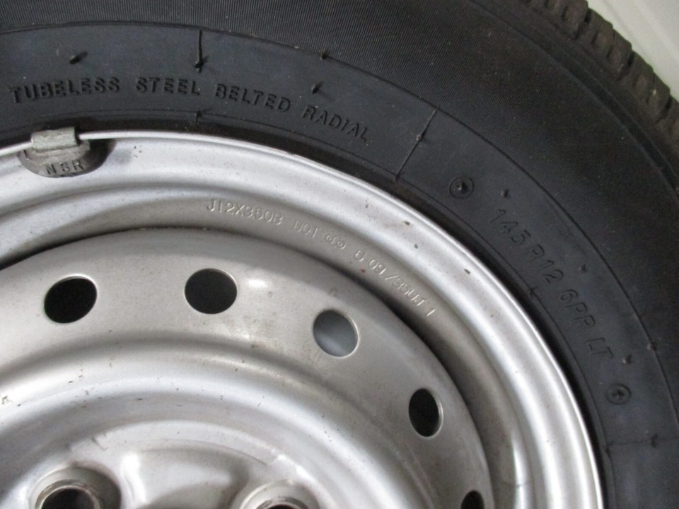 JDM Mini Kei Truck 4x100 12x3.50 12" Steel Wheels w/ Suzuki Center Caps ...