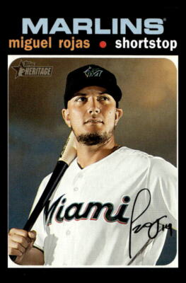 2020 Topps Heritage #144 Miguel Rojas Miami Marlins | eBay