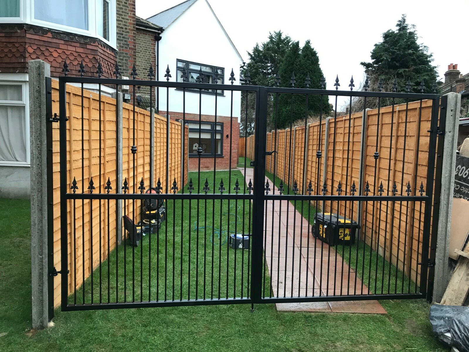 Metal driveway gate , double gate , sliding gate, MADE TO ORDER | eBay UK