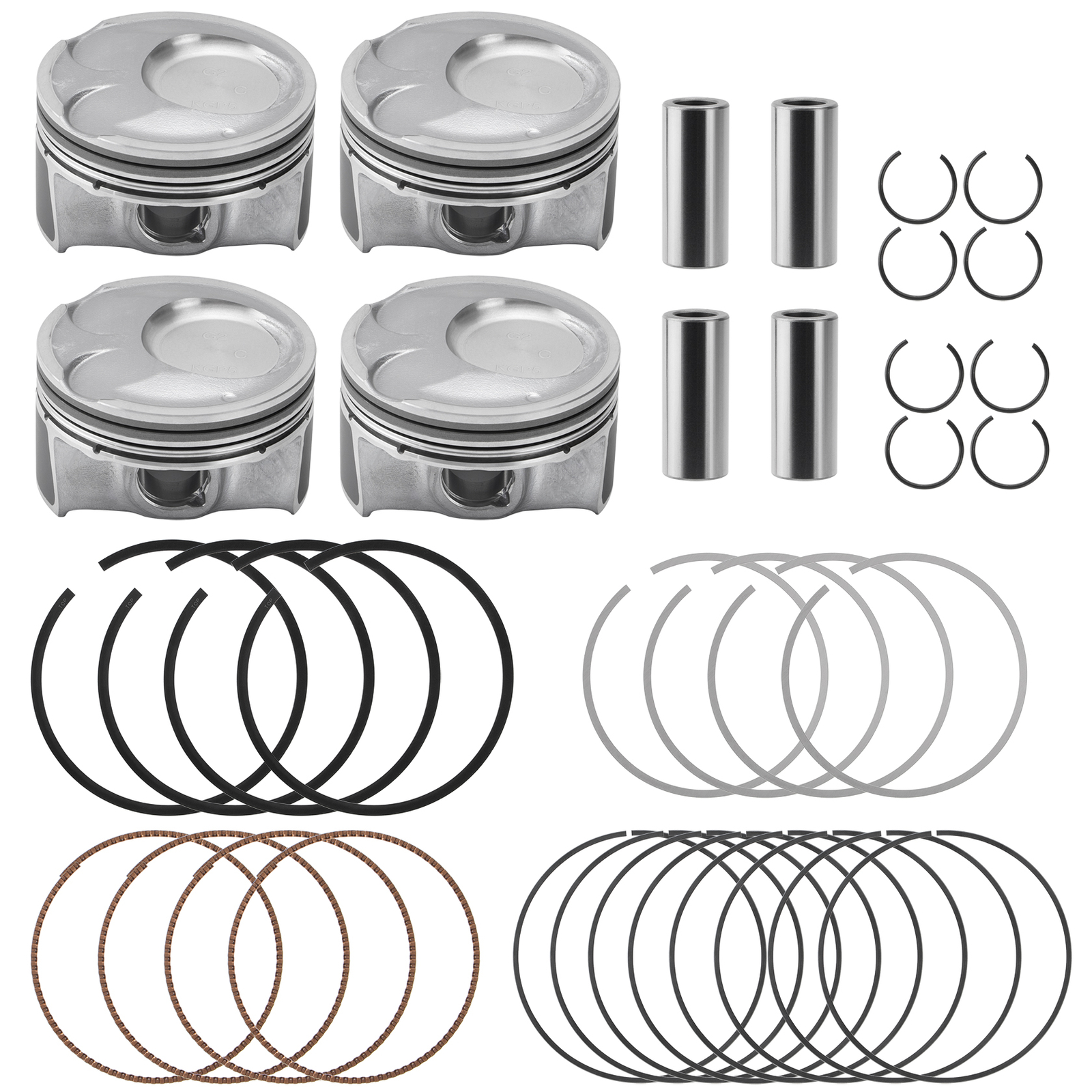 Piston Ring & Piston Set 23041-2E200 23040-2E200 For 2014-2018 HYUNDAI ...