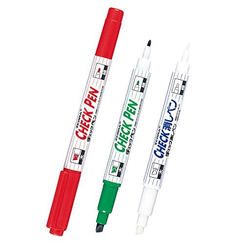 Zebra Check pen for memorizing, red, 10 pens, B-MW-150-CK-R | eBay