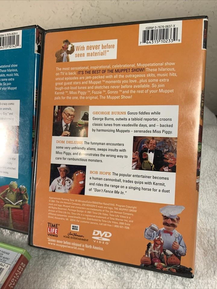 Lot of 4 DVD Muppet Show Best of 25th Anniversary DVDs & Muppet ...