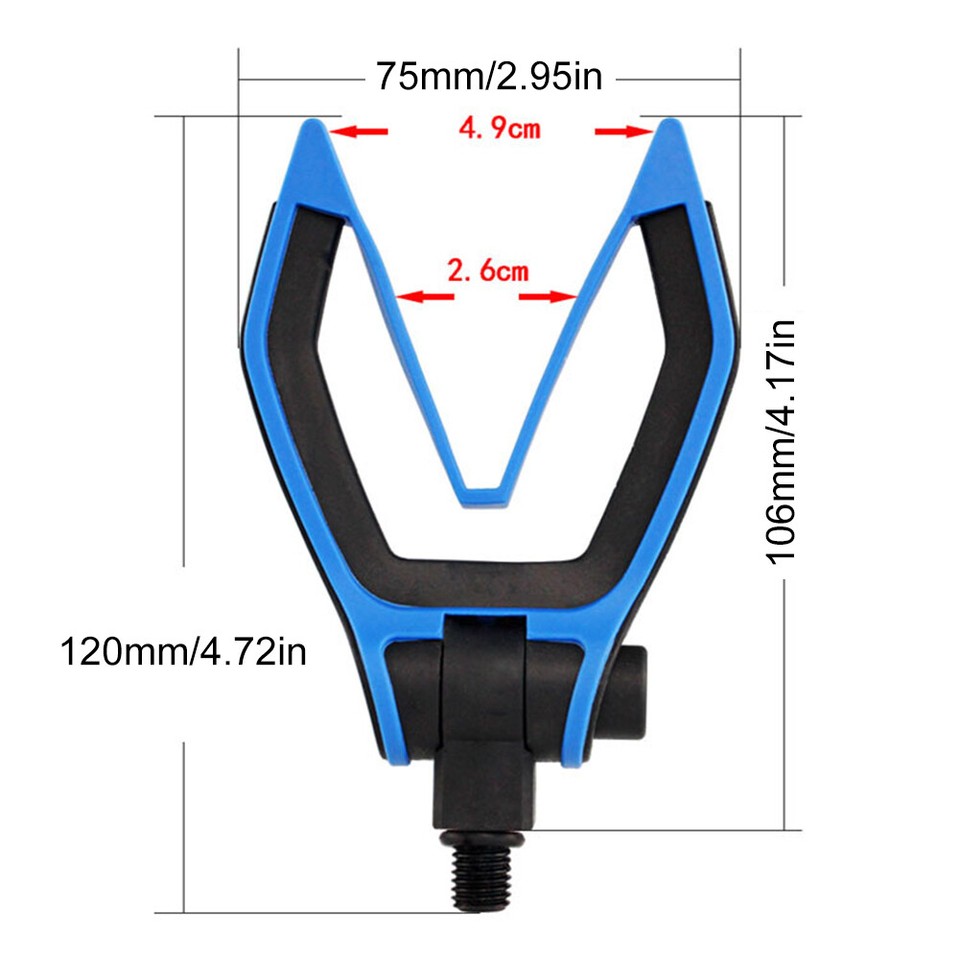 V Shaped Adjustable Fishing Rod Rest Head for Freshwater Saltwater ...