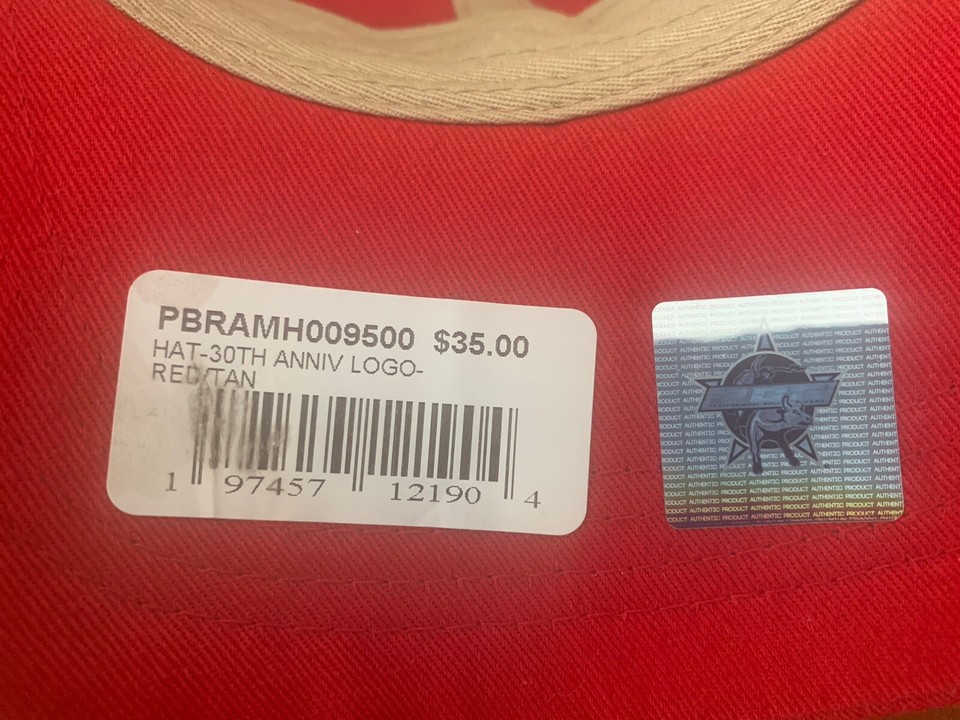 PBR Professional Bull Riders 30 Years Ltd Edition Red Hat Cap ...