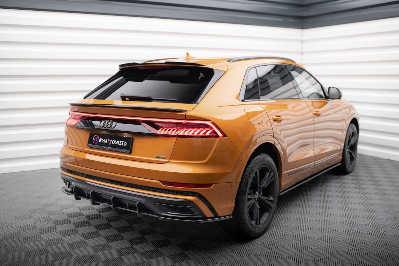 Maxton Design STREET PRO REAR DIFFUSER AUDI Q8 S-LINE MK1 WITHOUT TOW ...