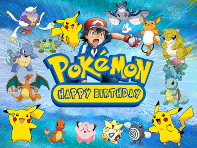 Pokemon XL Banner Background Decoration Pokemon Photograph Backdrop ...