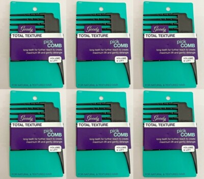 6 Pack- Goody Total Texture Pick Comb | eBay