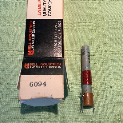Miller 6094 unshielded pc coil 3.58 mhz 57-180 uH (382489) | eBay