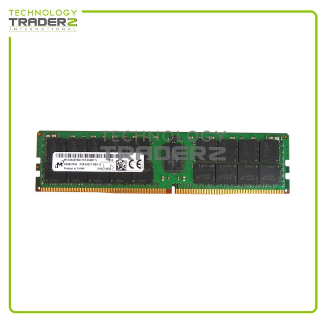Micron Mta36asf8g72pz-2g9 64gb Pc4-2933y Ddr4 23400 2rx4 ECC RDIMM ...