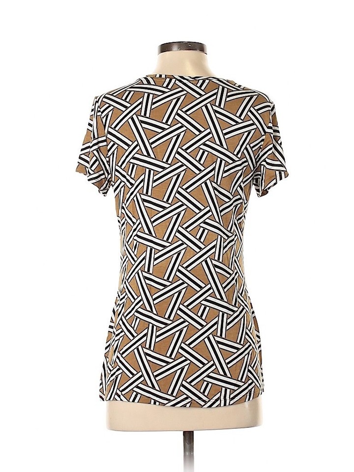 Cato Tan Abstract Print Top S | eBay