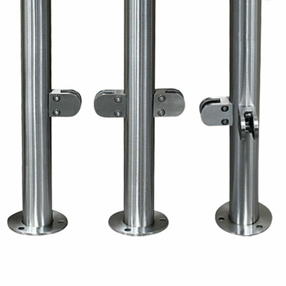 110cm High Glass Balustrade Post Railing Glazing Handrail Stainless ...
