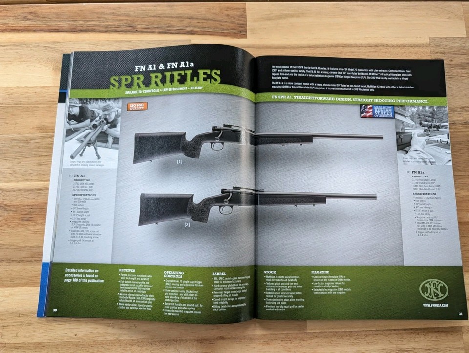 FN FNH USA Products Guns Catalog Booklet 2008 P90 PS90 FS2000 FNP SCAR ...