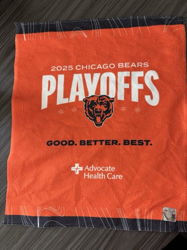 CHICAGO BEARS 2025 WILDCARD VS. PACKERS 1/10/26 PLAYOFF RALLY TOWEL | eBay