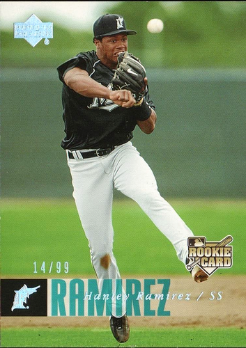 Hanley Ramirez 2006 Upper Deck # 947 Platinum Foil Rookie Card SP 14/99 ...