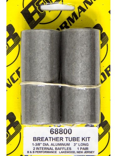 B&B Breather Tube 1-3/8 in OD 3 in Long 2 Internal Baffles Aluminum ...