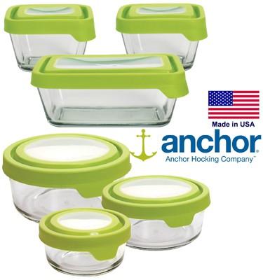 Anchor Hocking Tall Round Glass Food Storage Containers - Glass Designs