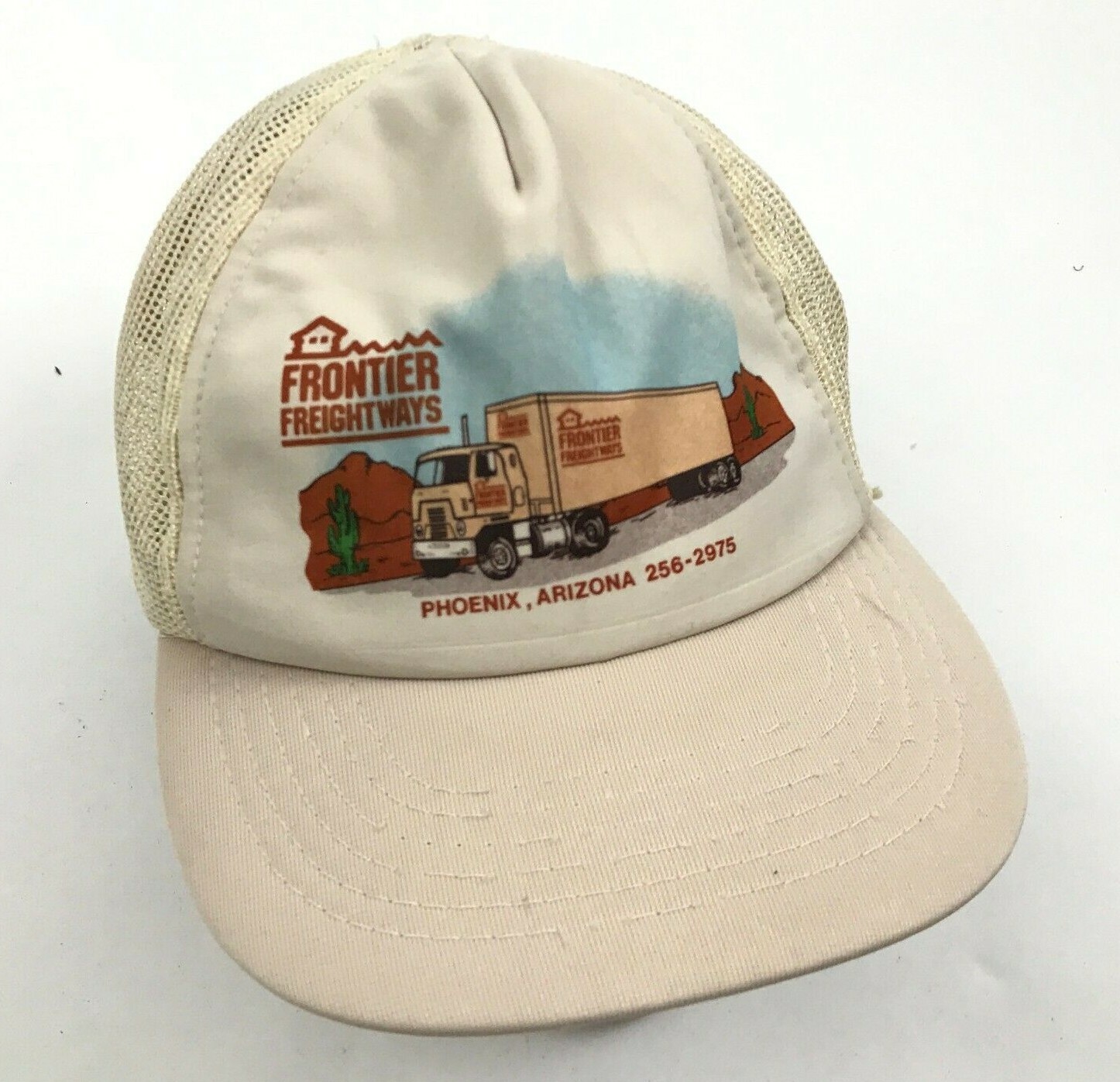 VINTAGE Frontier Freightways Hat Cap Snapback Trucker… - Gem