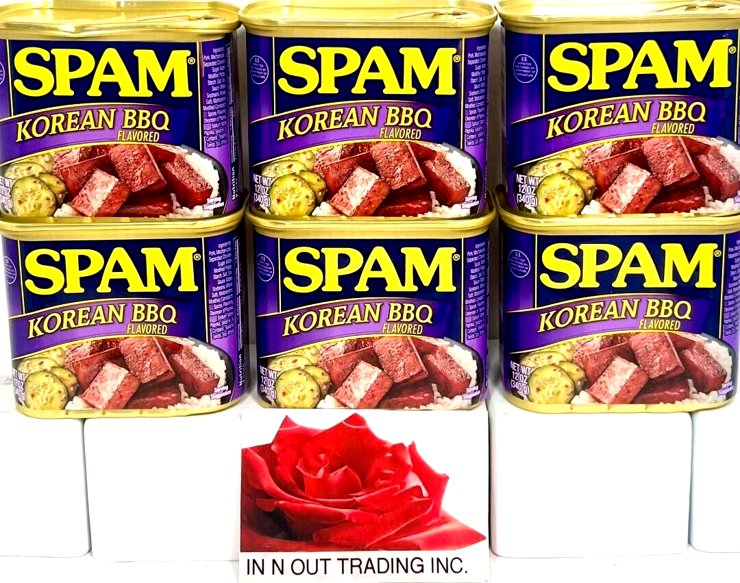 Spam Korean BBQ Luncheon Meat 12 oz ( Pack of 6 )~08/2028 | eBay