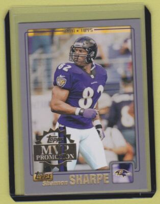 2001 Topps MVP Promotion Shannon Sharpe Ravens 100 Made | eBay