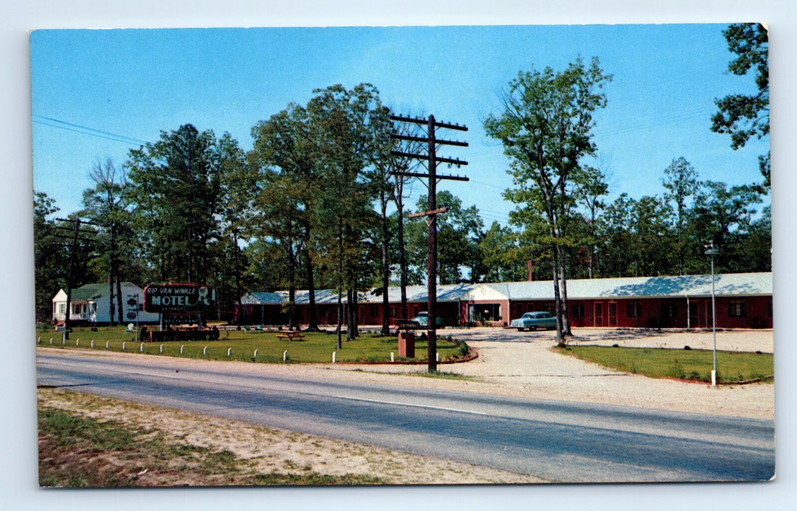 Sanford, NC Postcard - Rip Van Winkle Motel - Unposted | eBay