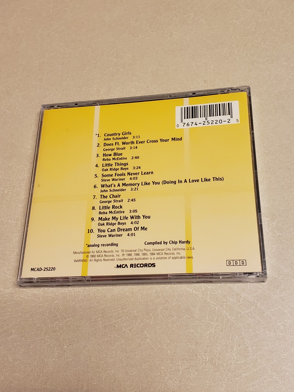 Number One Hits Vol. 1 by Various Artists (CD, 1989, John Schneider ...