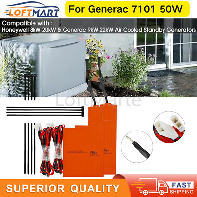 New 7101 Oil Heater Kit Cold Weather For Air Cooled Standby Generac ...