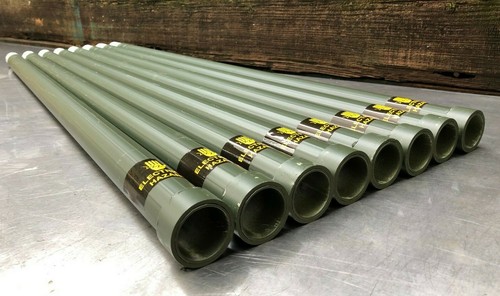 NEW -40 FEET- Antenna Tower Mast Pole-4' RIBBED ALUMINUM-LOT of 10- 4 ...