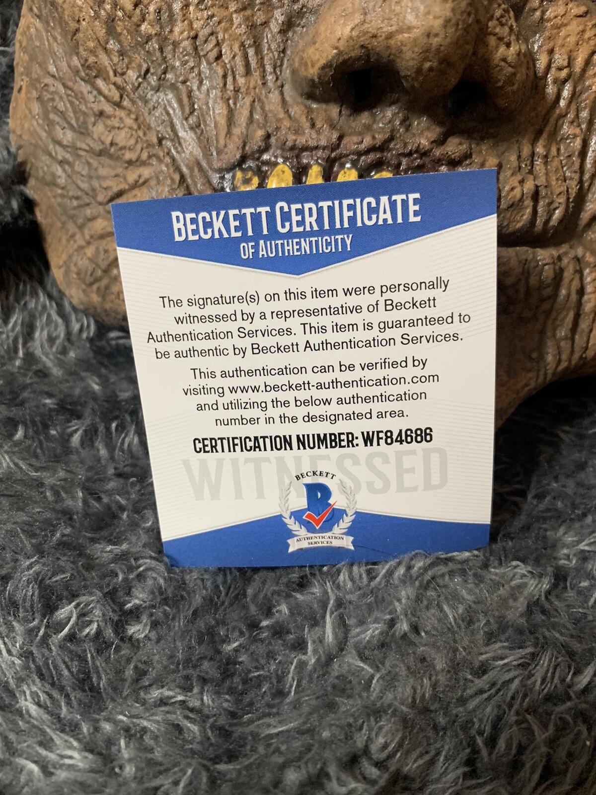 TOM SAVINI SIGNED MORT ZOMBIE TRICK OR TREAT STUDIOS MASK HORROR ...