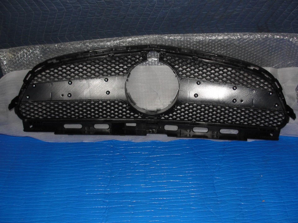 Chrome AMG Style Front Grill Grille For 2014-2016 Mercedes E350 E500 ...