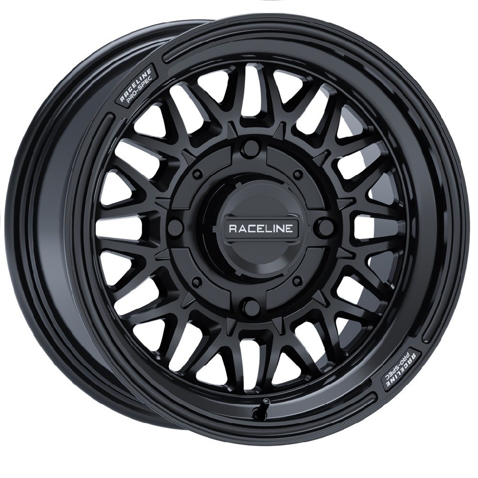 Raceline Omega 15" Wheels Gloss Black 32" Dual Threat Tires Renegade ...