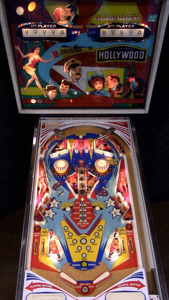 Refurbished Hollywood Pinball Machine (Chicago Coin) 1976 | eBay