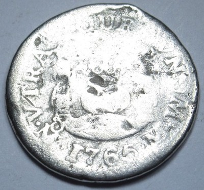 1765 El Cazador Shipwreck Spanish Silver 1/2 Reales Genuine Antique ...