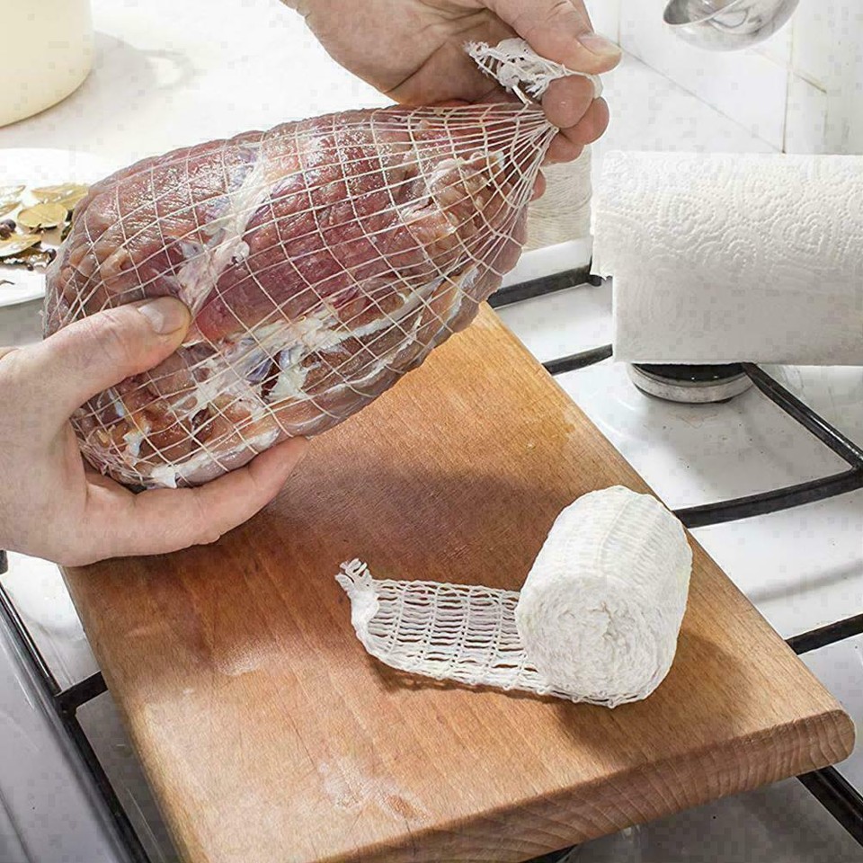 Elastic Meat Netting Butchers Net Ham Roast Sausage CL L6 StRings P9M7 ...