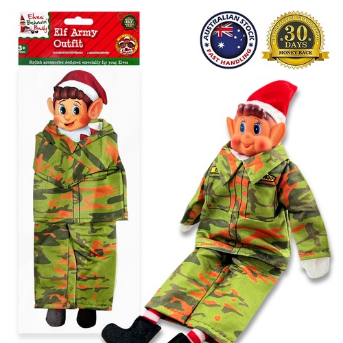 ︎ Elf Outfit ︎ Elves Behavin Badly Deluxe Camouflage Uniform Set ...