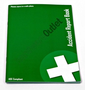 ACCIDENT RECORD BOOK Green HSE FIRST AID Qualicare First Aid Products ...